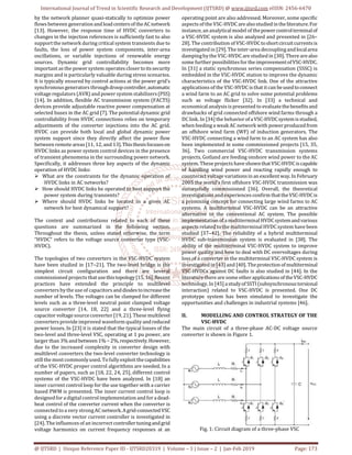 Modelling and Operation of HVDC Based Power Transmission System | PDF