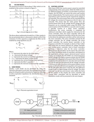 Modelling and Operation of HVDC Based Power Transmission System | PDF