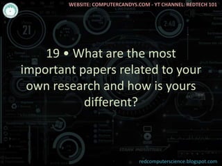 30 most common questions asked in research defences - computer ...