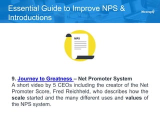 30 Must Read Resources to Improve your NPS | PPT