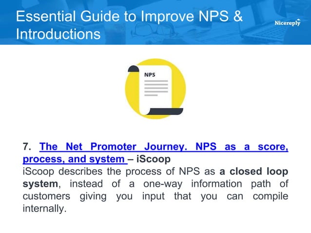 30 Must Read Resources to Improve your NPS | PPTX
