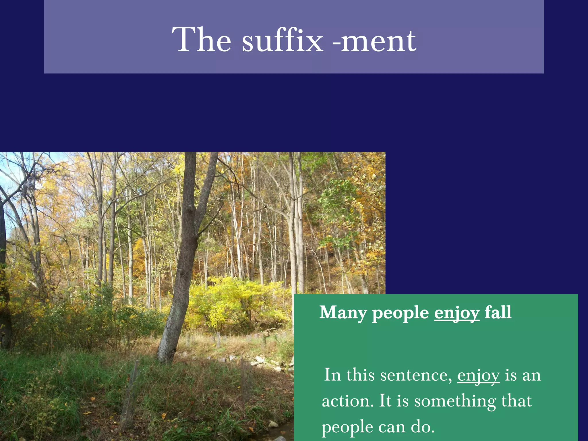 Noun Forming Suffixes -ment and -ness | PPT