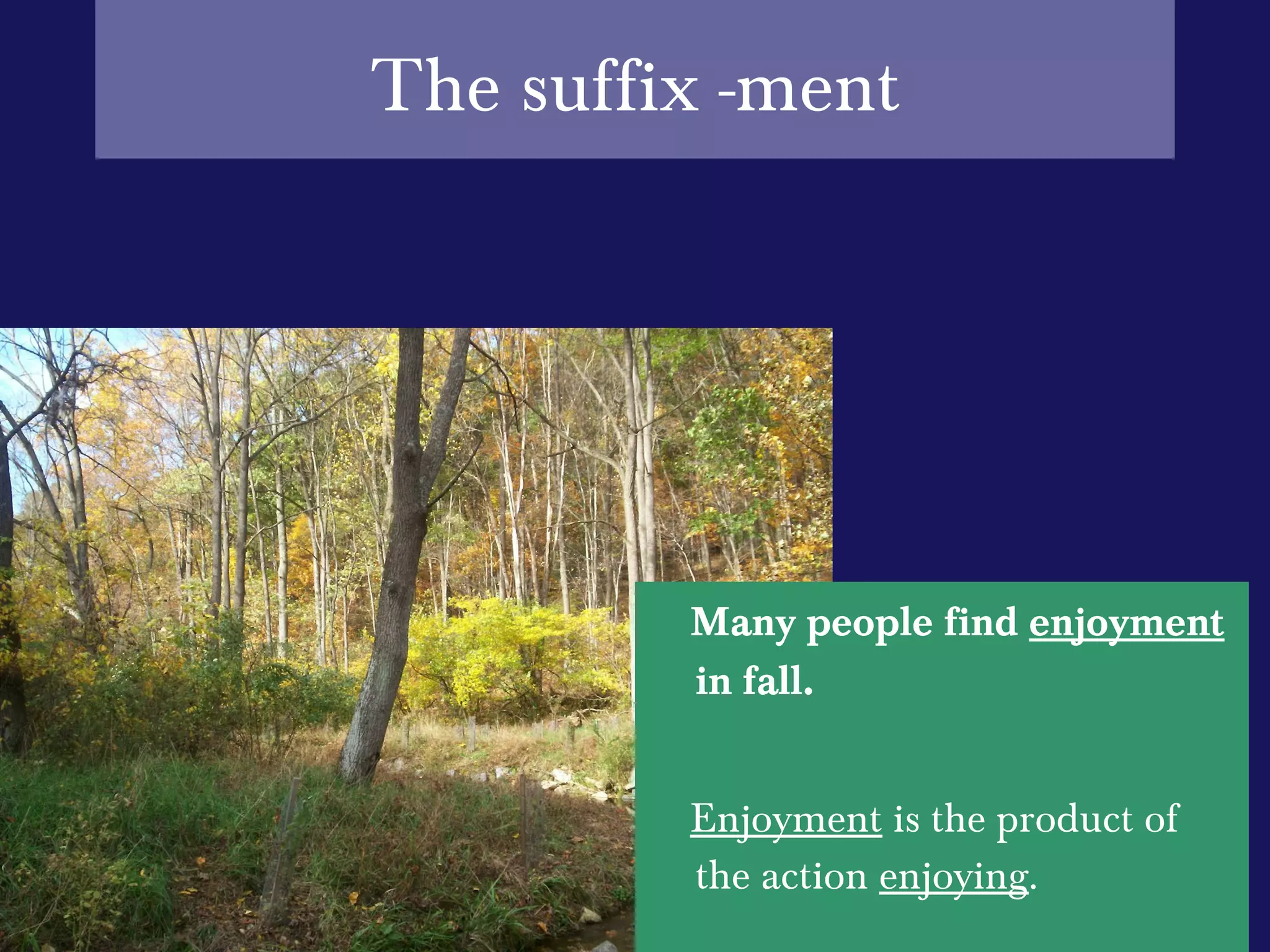 Noun Forming Suffixes -ment and -ness | PPT