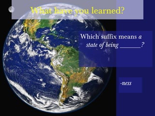 Noun Forming Suffixes -ment and -ness | PPT