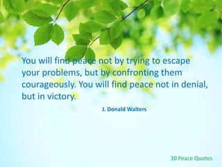30 peace quotes | PPTX