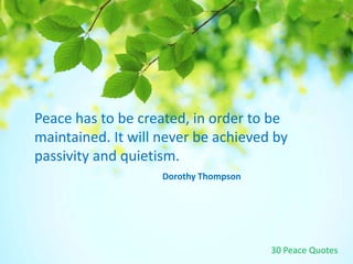 30 peace quotes | PPTX