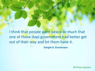 30 peace quotes | PPTX