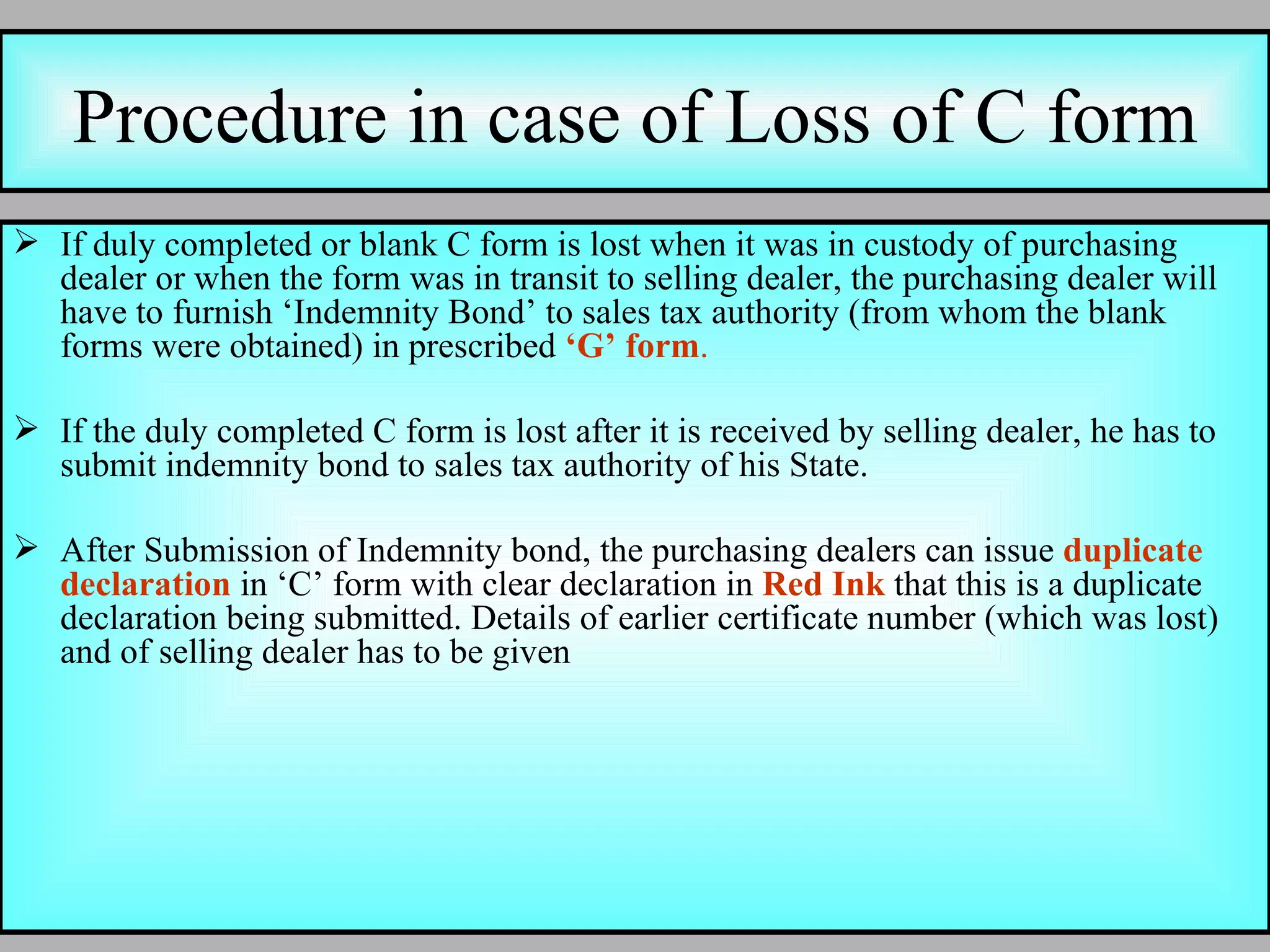 Presentation On C Form | PPT