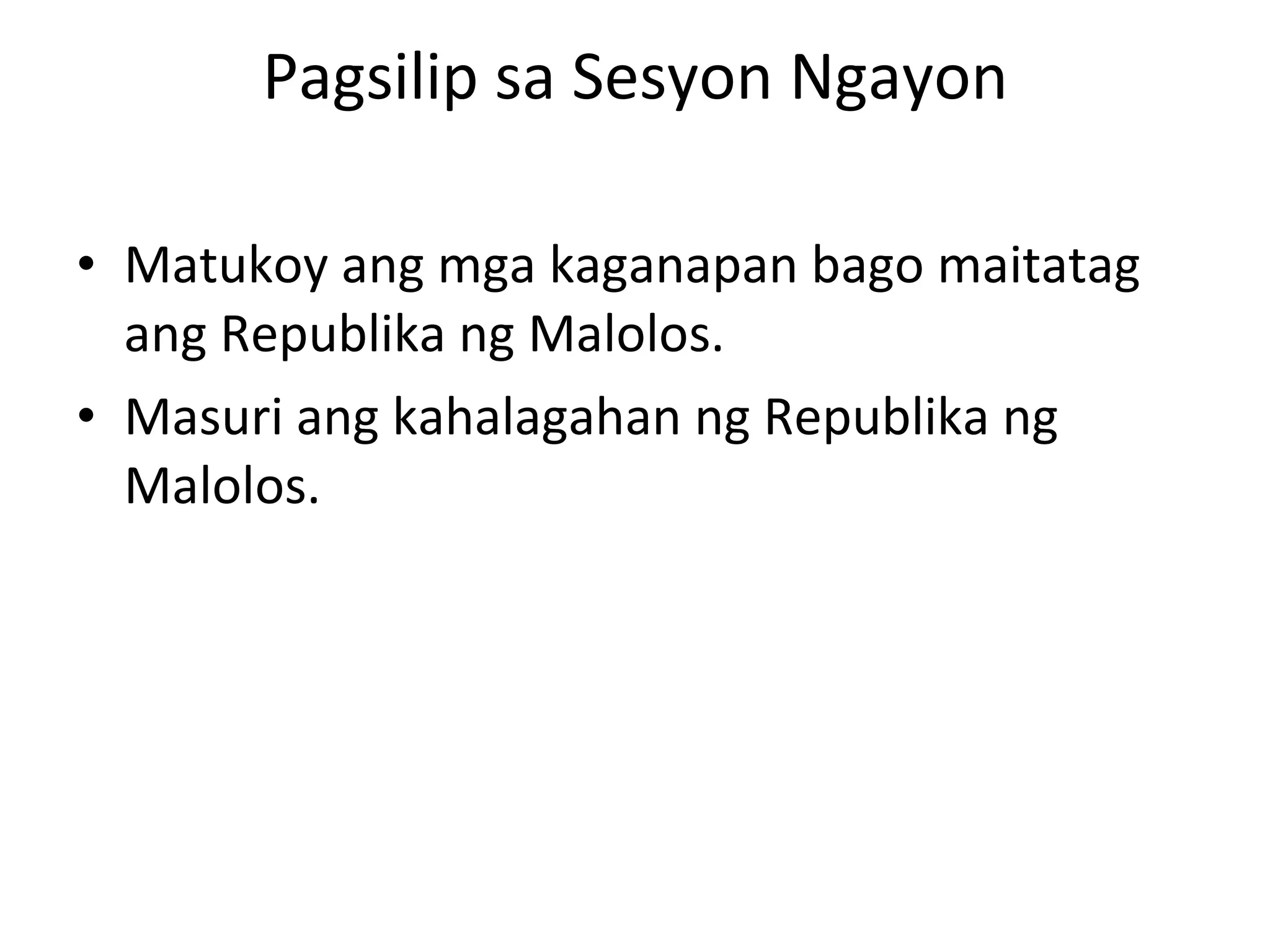 Republika ng Malolos | PPT