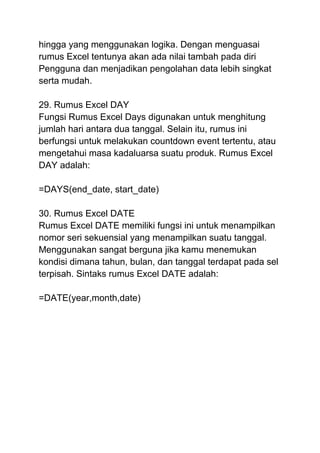 30 Rumus Excel dan Contoh Perhitungannya.docx