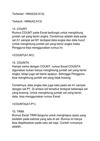 30 Rumus Excel dan Contoh Perhitungannya.docx