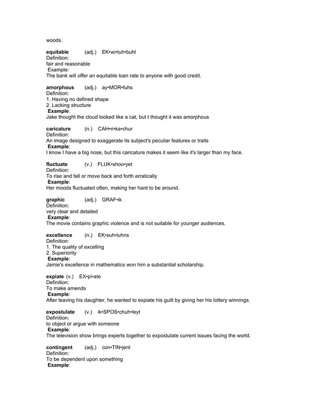 30 sat words list | RTF | Remodeling & Construction | Home & Garden