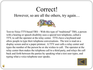 30 sec inclusion training - 711 Relay Service | PPT