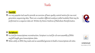 Tools for Transcriptome Data Analysis | PPTX