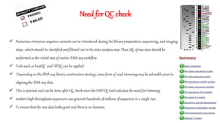 Tools for Transcriptome Data Analysis | PPTX