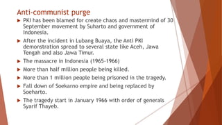 Indonesia : 30 September Movement ( GS30) | PPTX