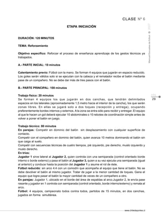 30 sesiones para la iniciación al fútbol | PDF