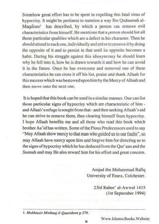 30 Signs of the Hypocrites by Aa'id al-Qarnee | PDF
