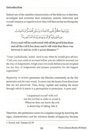 30 Signs of the Hypocrites by Aa'id al-Qarnee | PDF