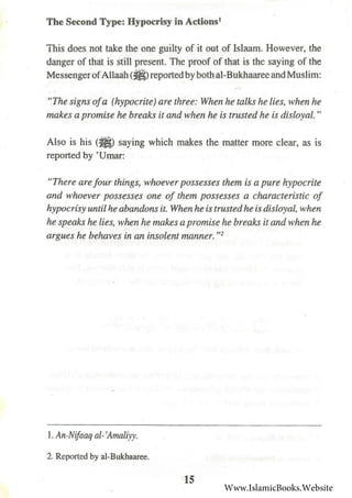 30 Signs of the Hypocrites by Aa'id al-Qarnee | PDF