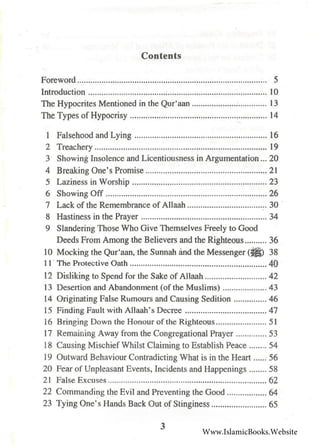 30 Signs of the Hypocrites by Aa'id al-Qarnee | PDF
