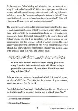 30 Signs of the Hypocrites by Aa'id al-Qarnee | PDF