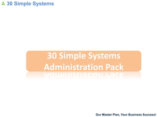 30 Simple Systems Packs | PPT
