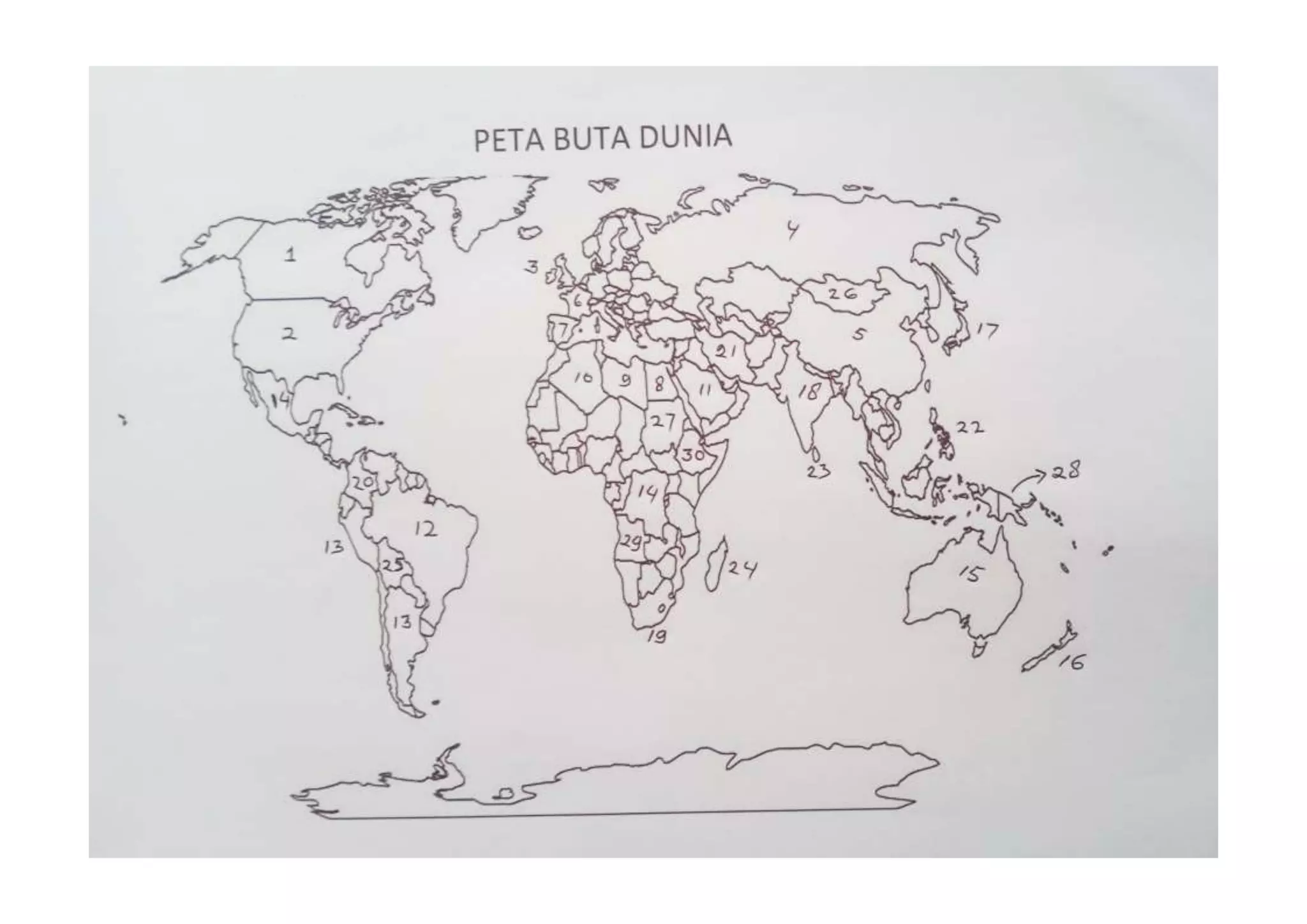 30 SOAL PETA BUTA DUNIA | DOCX