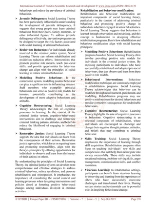 Social Learning Theory An Overview and Application in Understanding Human Behaviour | PDF