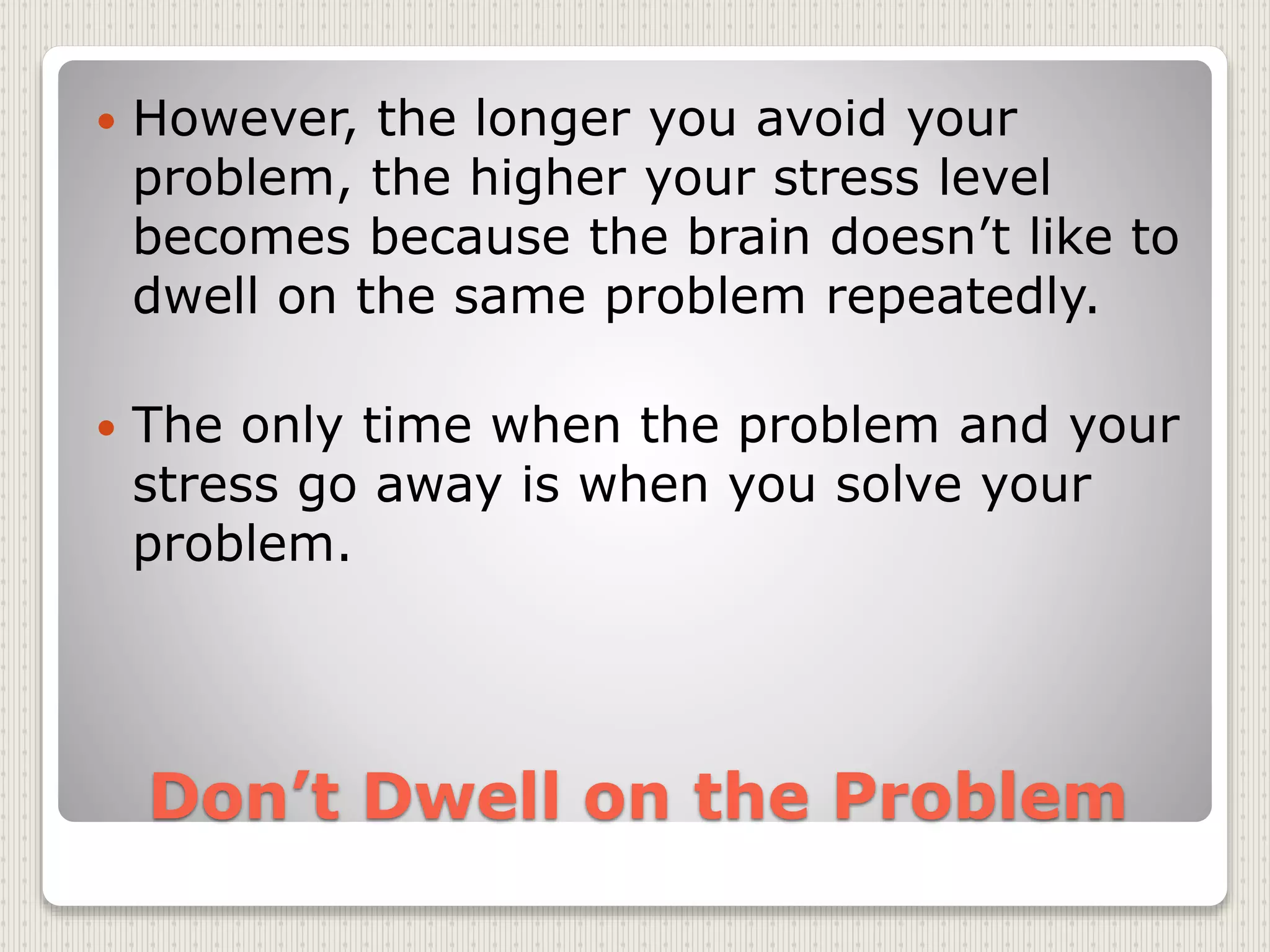 Solve your problems in your life | PPTX