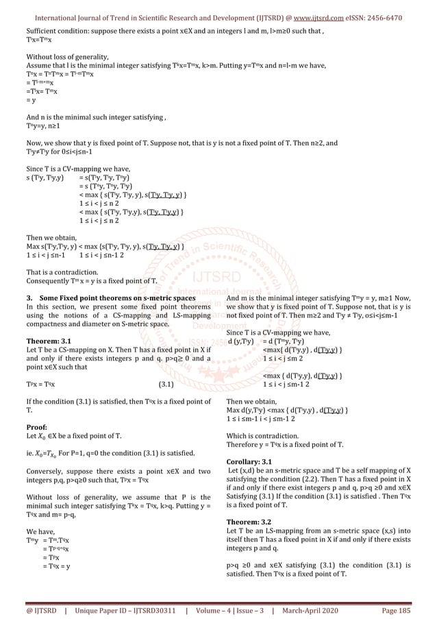 Some New Fixed Point Theorems On S Metric Spaces Pdf