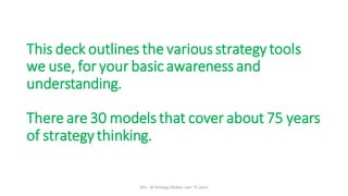 30 strategy models over 75 years | PDF
