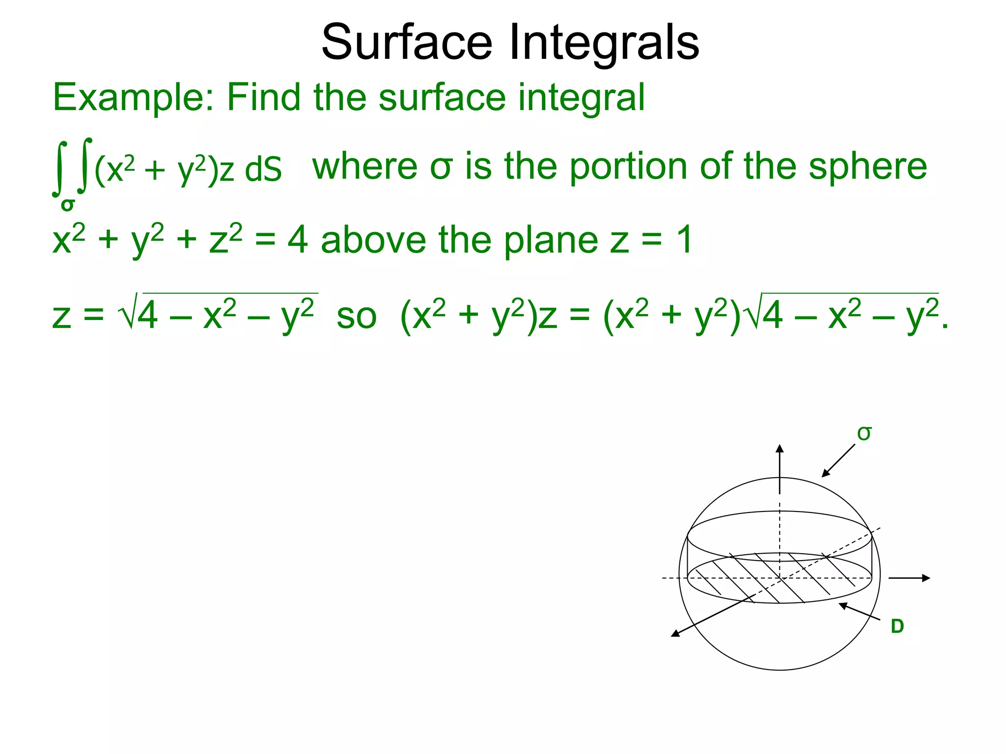 30 surface integrals | PPTX