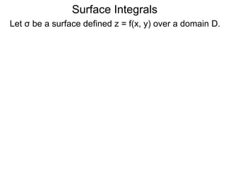 30 surface integrals | PPTX