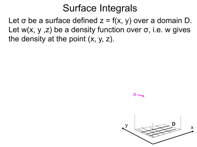 30 surface integrals | PPTX | Physics | Science