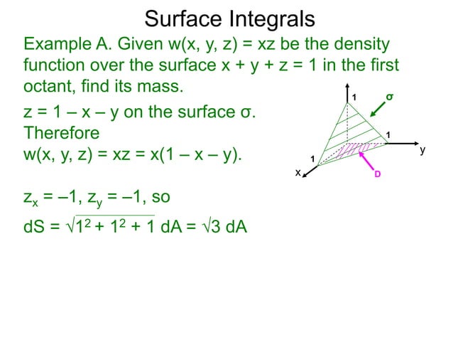 30 surface integrals | PPTX | Physics | Science