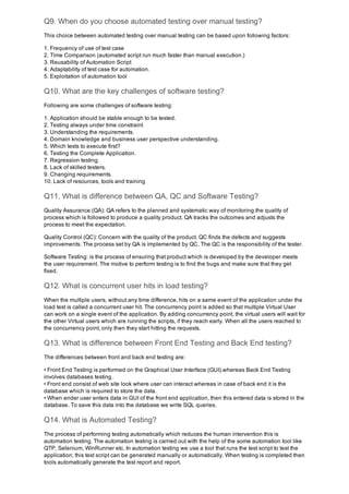 30 testing interview questions for experienced | PDF