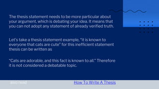 30 thesis statement example to make a strong thesis | PPT