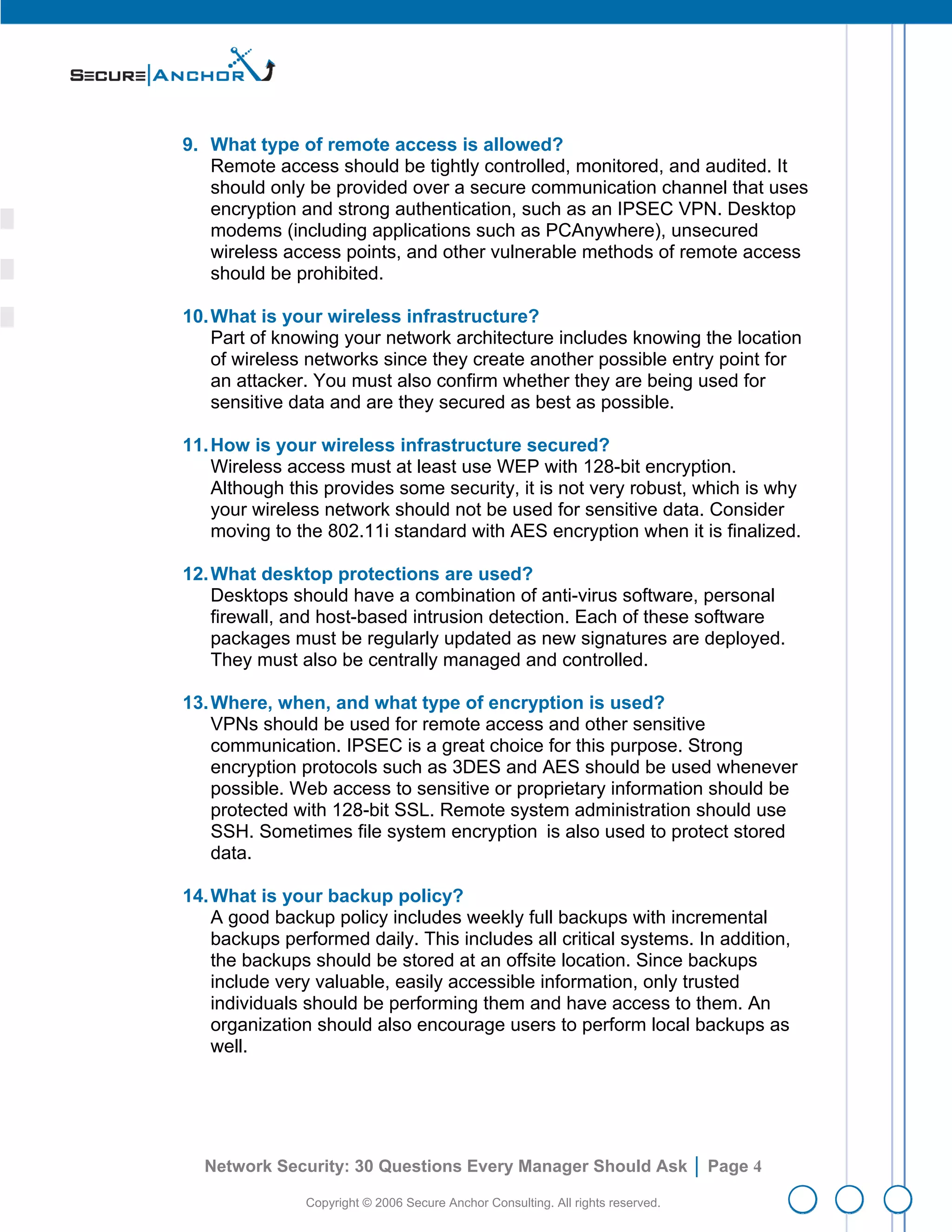 Dr. Eric Cole - 30 Things Every Manager Should Know | PDF