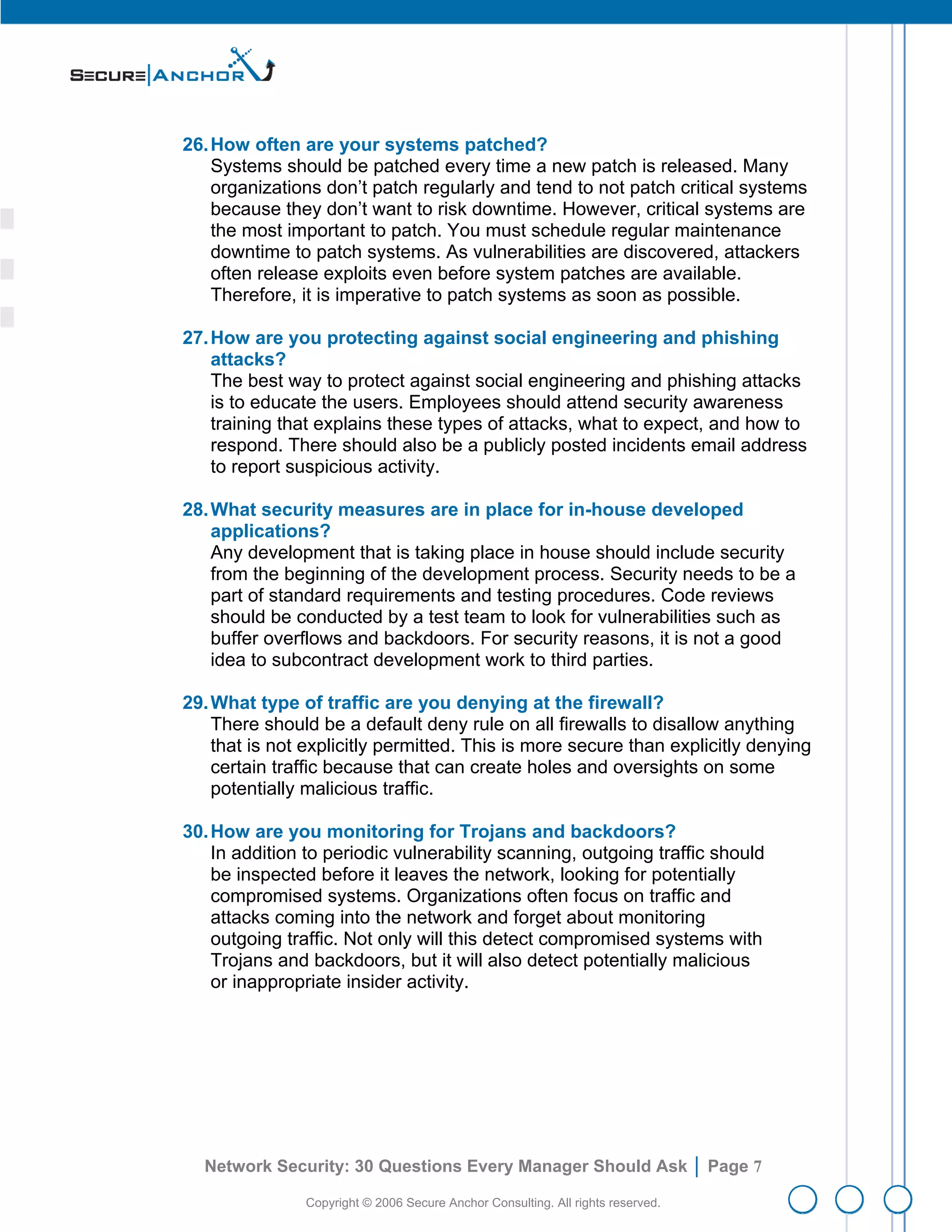 Dr. Eric Cole - 30 Things Every Manager Should Know | PDF