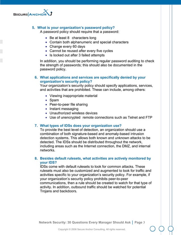 Dr. Eric Cole - 30 Things Every Manager Should Know | PDF