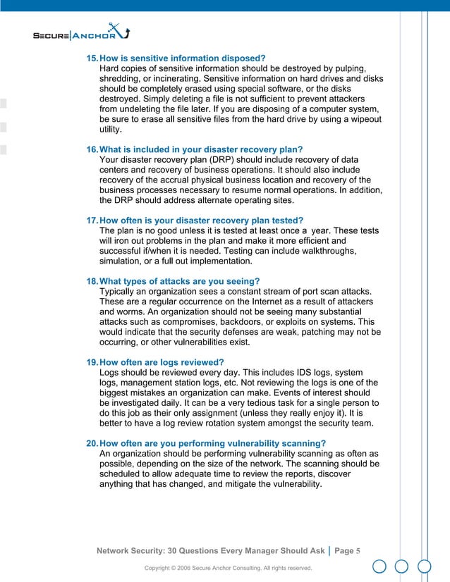 Dr. Eric Cole - 30 Things Every Manager Should Know | PDF