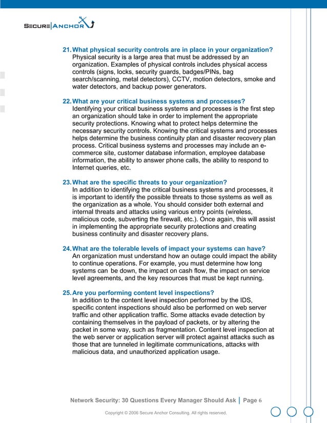 Dr. Eric Cole - 30 Things Every Manager Should Know | PDF