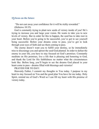 30 thoughts for victorious living joel osteen | PDF