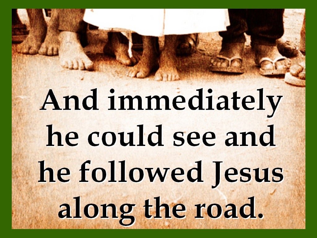 30th Sunday in Ordinary Time - Year B