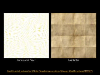 30 tileable paper textures | PPTX