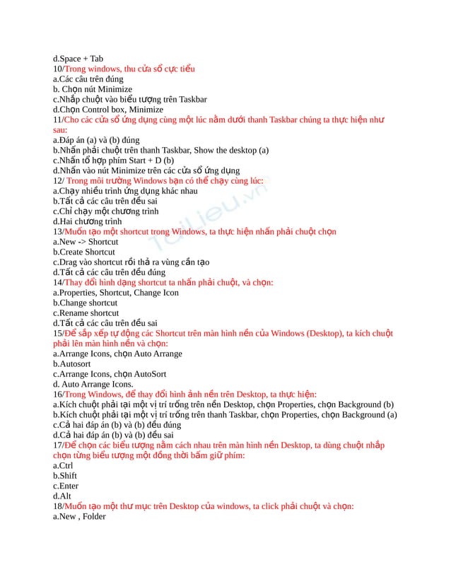 30 trac nghiem_tin_hoc_co_ban_9942 | PDF