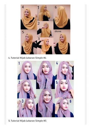 30 tutorial hijab hari raya lebaran idul fitri, ramadhan terbaru 2016 | PDF