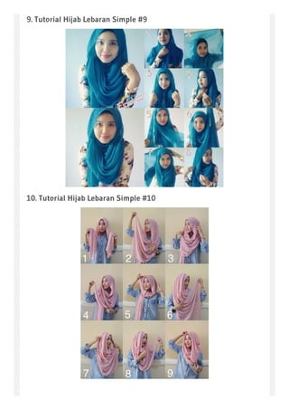 30 tutorial hijab hari raya lebaran idul fitri, ramadhan terbaru 2016 | PDF