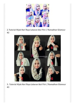 30 tutorial hijab hari raya lebaran idul fitri, ramadhan terbaru 2016 | PDF